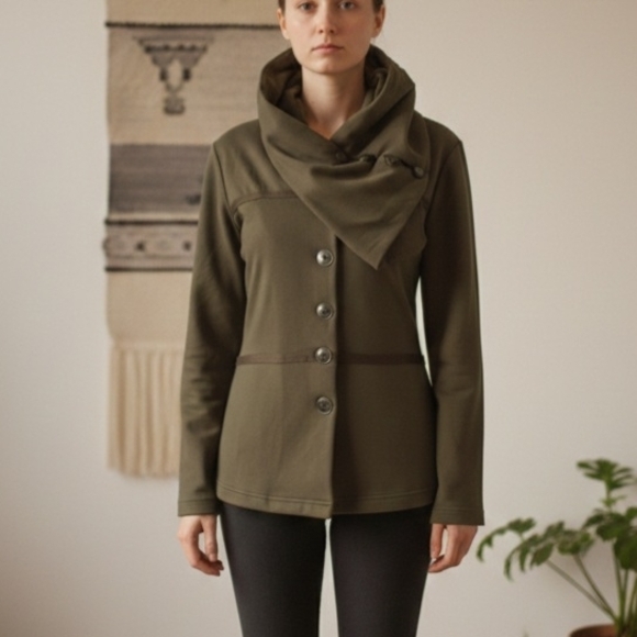 neon buddha | Jackets & Coats | Neonbuddha Military Green Cotton ...